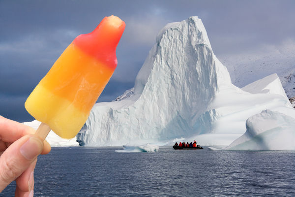 Afgebroken ijsschots kan nog raketje worden