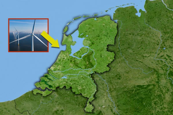 Nederland breidt Noordzee uit voor nieuw windmolenpark op zee
